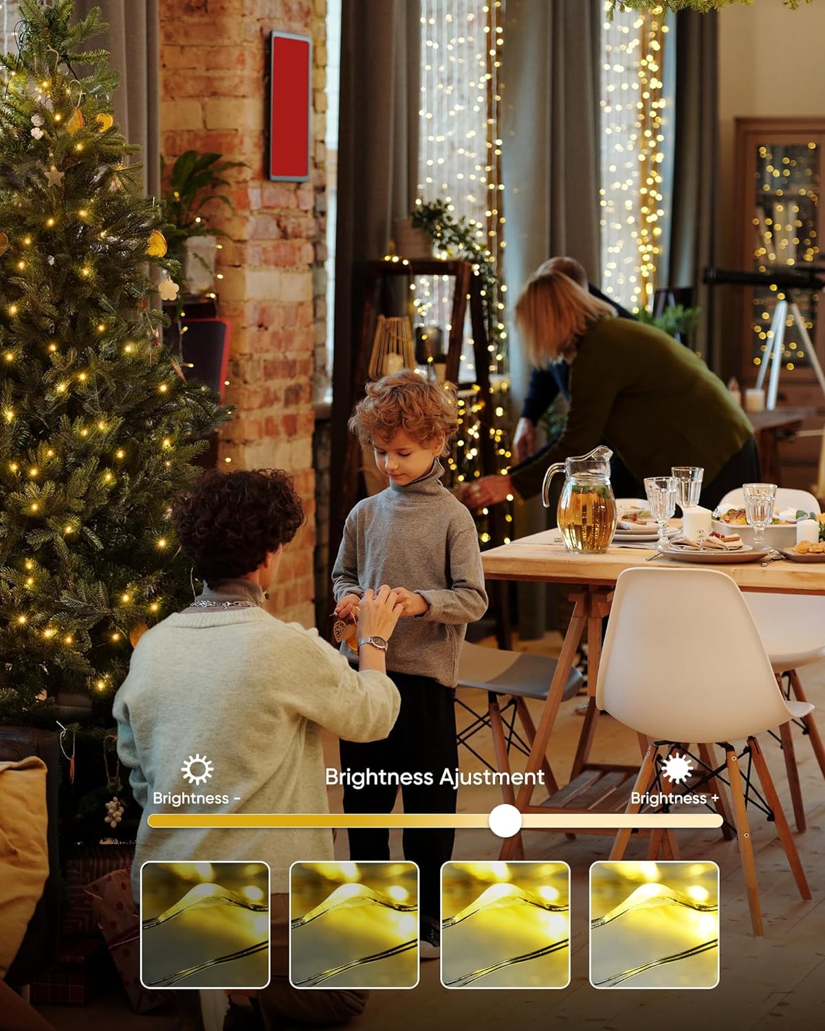 Homemory LED Fairy Lights Battery Operated Christmas Lights with Remot ...