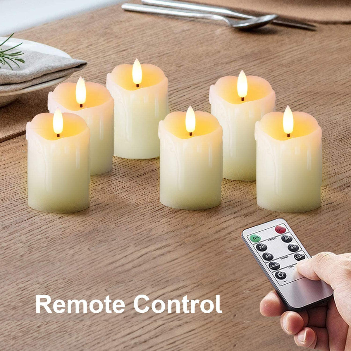 Homemory 2" x 3"Flameless Votive Candles with Timer Remote – HOMEMORY ...