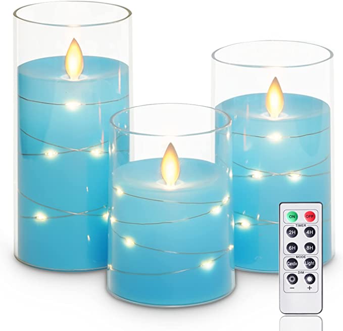 Homemory Flickering Flameless Candles with String Lights – HOMEMORY ...