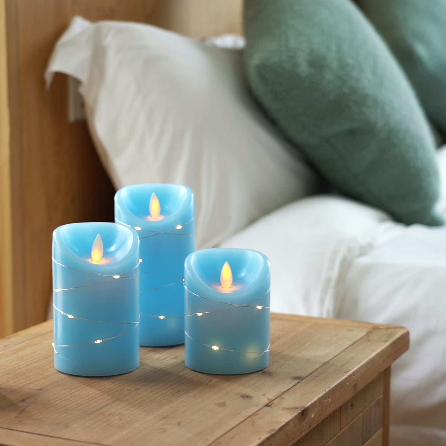 Homemory Blue Real Wax Flameless Candles – HOMEMORY WHOLESALE