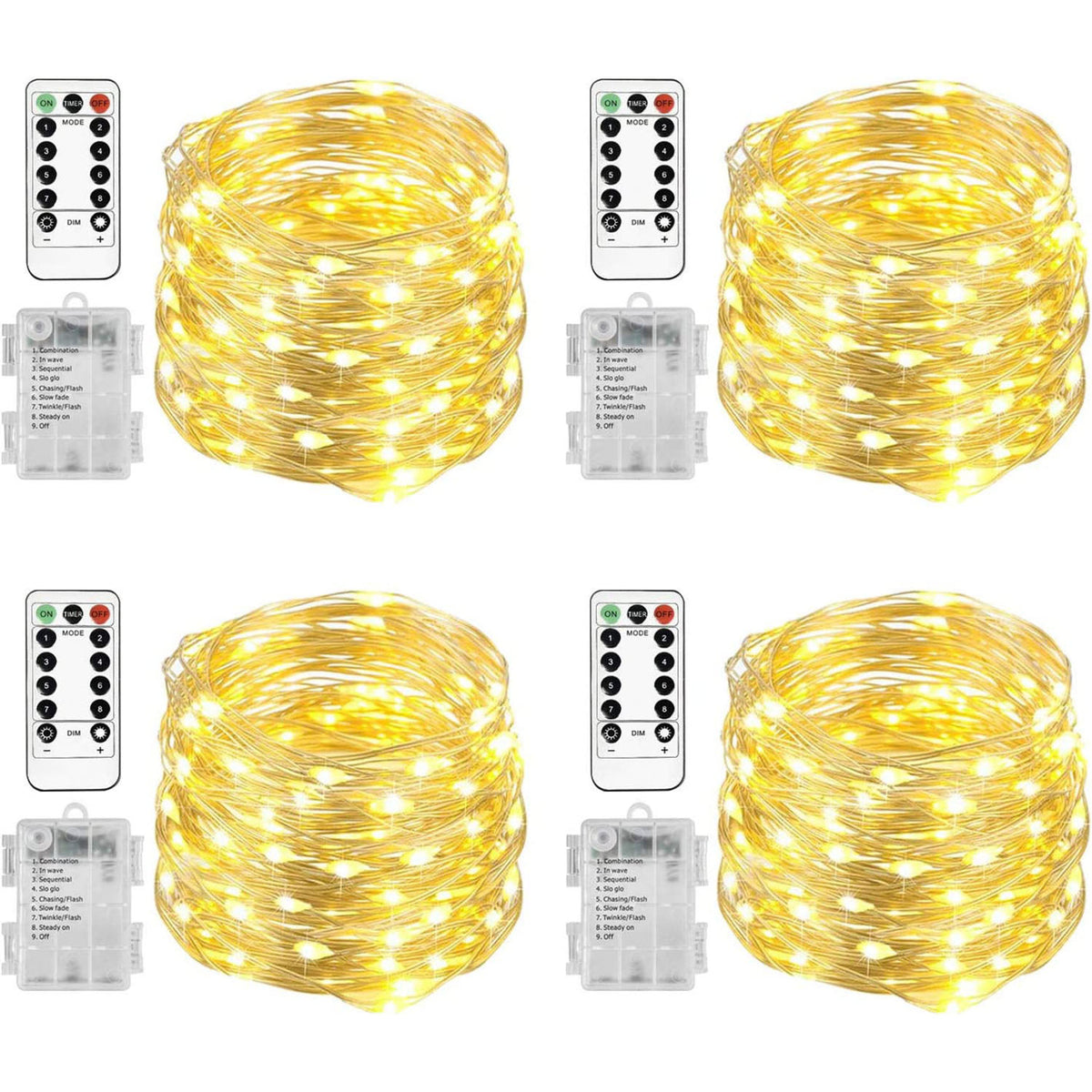 Homemory 4 Pack 20 Ft 60 LED Fairy String Lights – HOMEMORY WHOLESALE